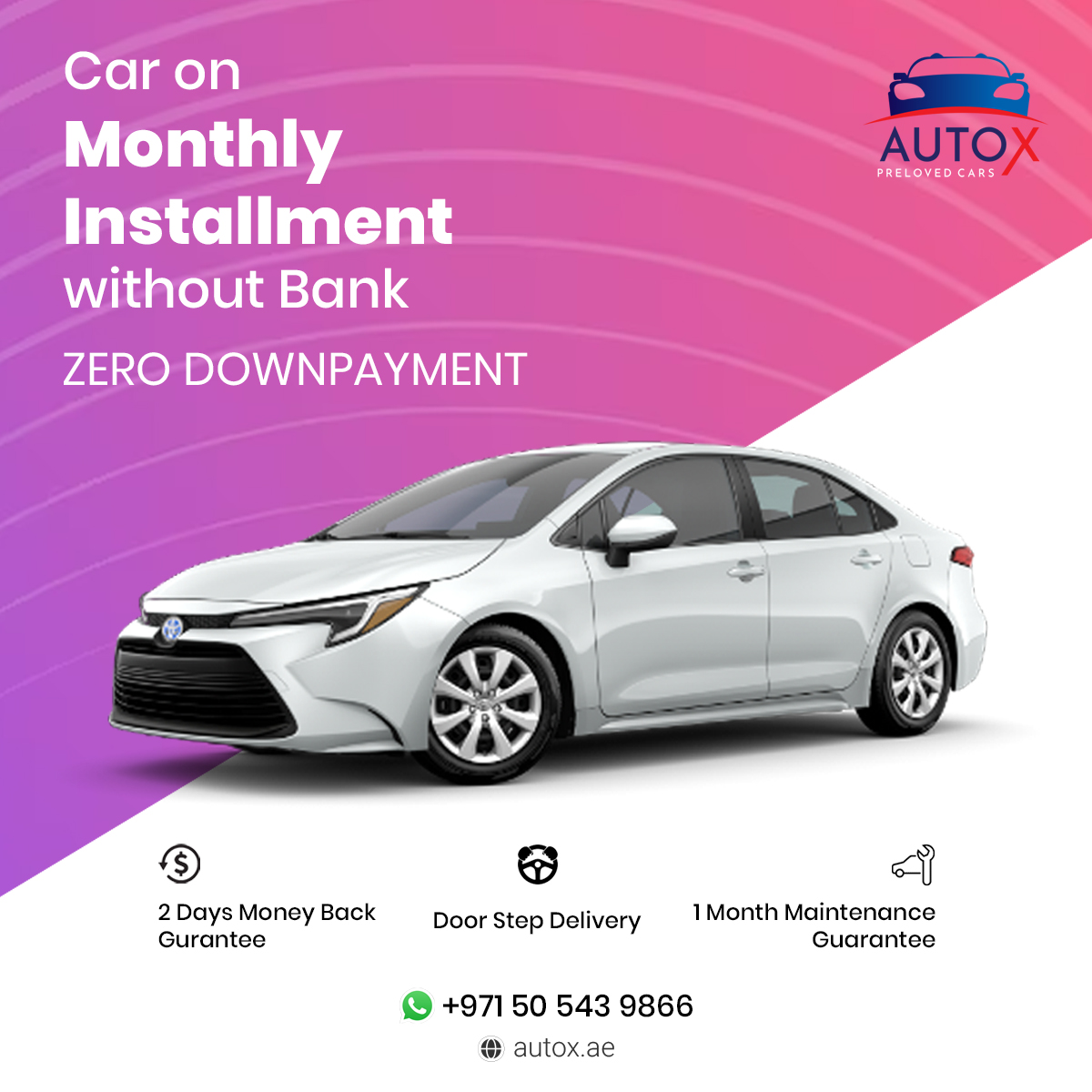 Buy a Car at Rental Cost | Autox Preloved Cars
